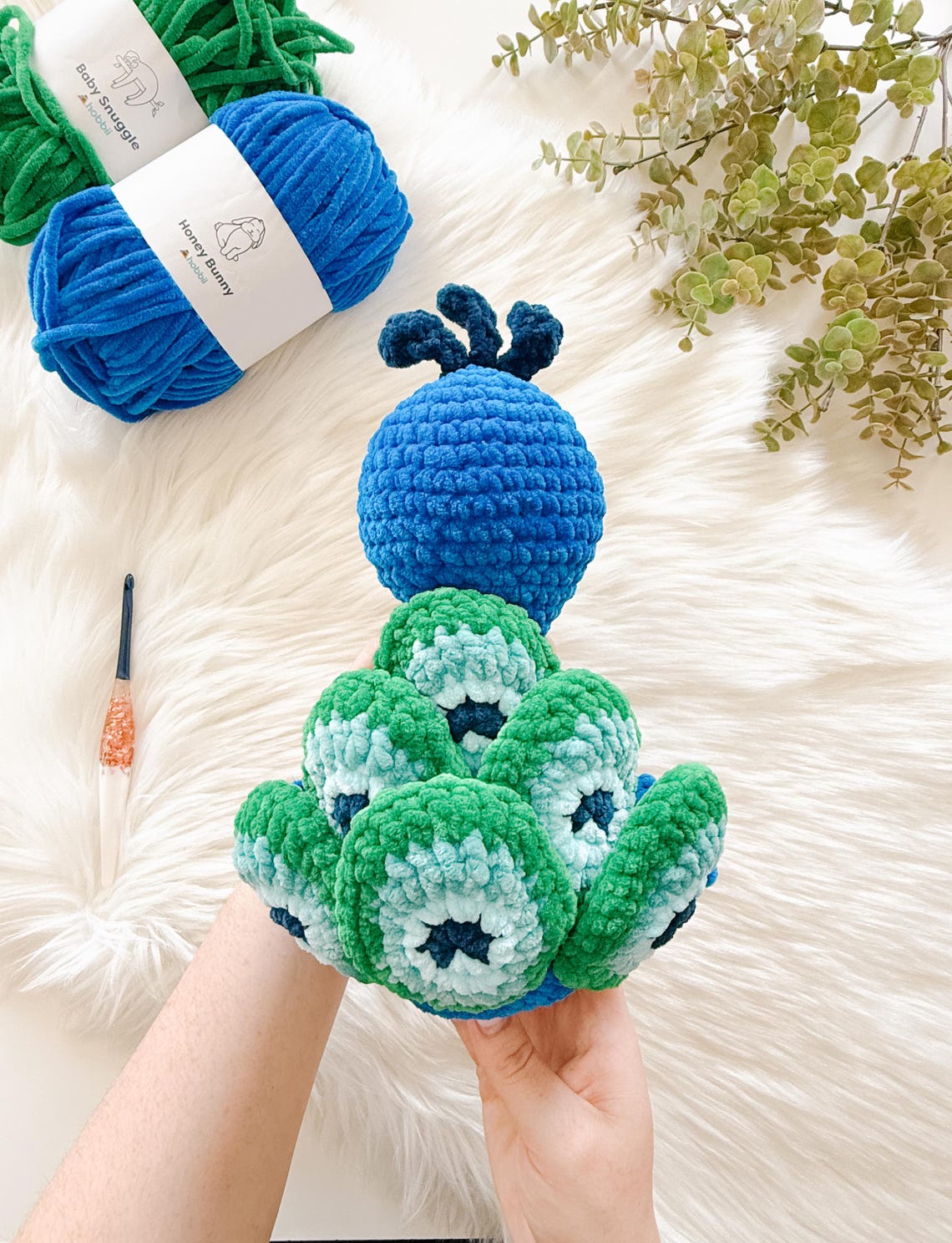 Pippa the Peacock CROCHET PATTERN, Amigurumi Crochet Pattern, PDF ...