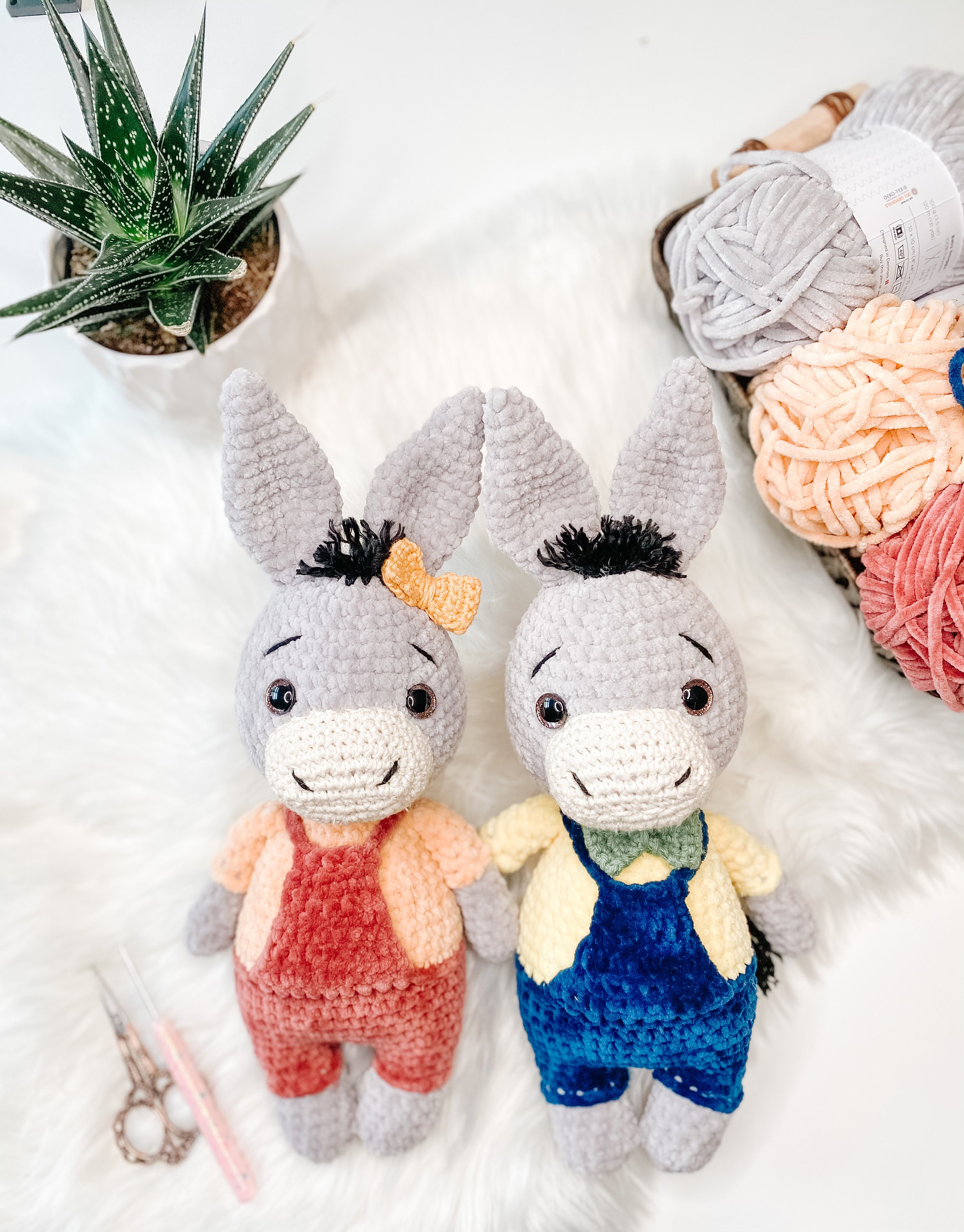 Danny & Delilah Donkey CROCHET PATTERN Amigurumi Crochet - Etsy