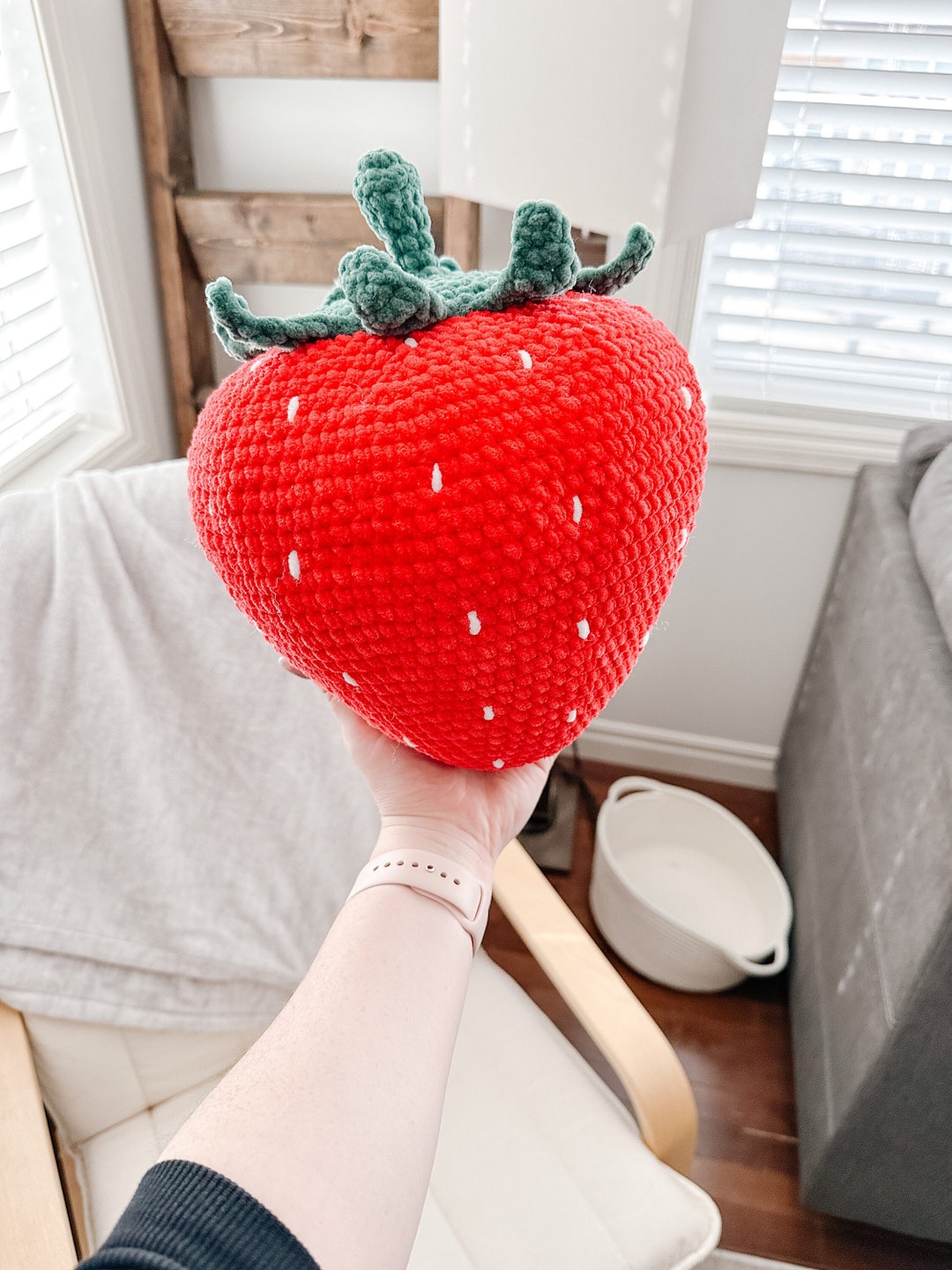 Strawberry Pillow CROCHET PATTERN, Amigurumi Crochet Pattern, PDF ...