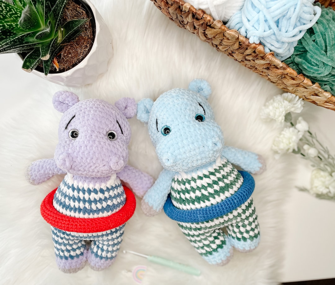 Henry Hippo CROCHET PATTERN, Amigurumi Crochet Pattern, PDF - Etsy