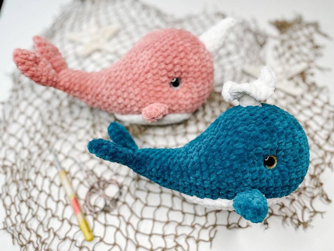 Nellie the Narwhal and Wally the Whale CROCHET PATTERN, Amigurumi ...