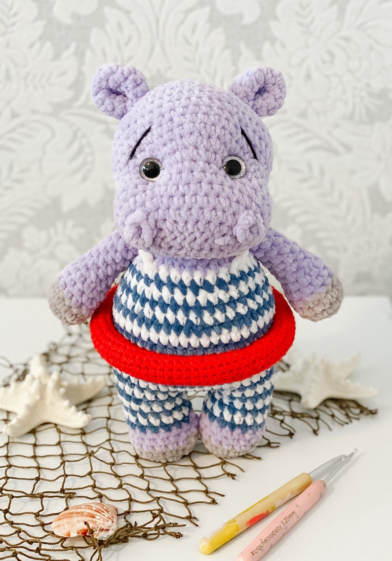 Henry Hippo CROCHET PATTERN, Amigurumi Crochet Pattern, PDF - Etsy