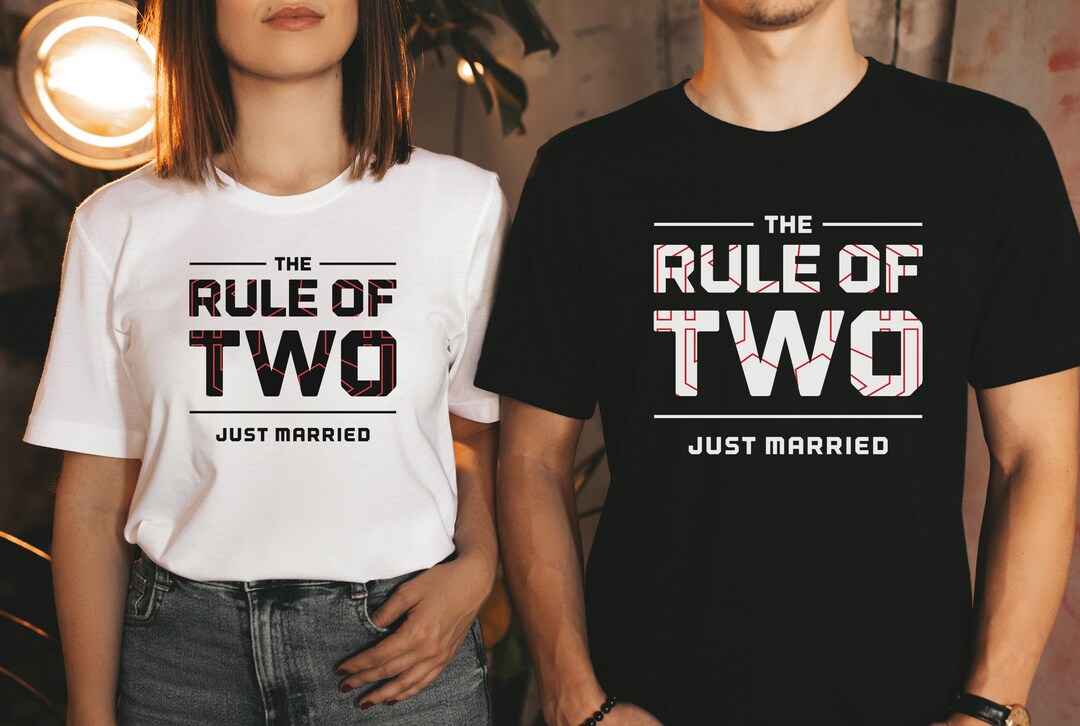 The Rule of Two Just Married Shirt / Newlyweds Sith Shirt - Etsy