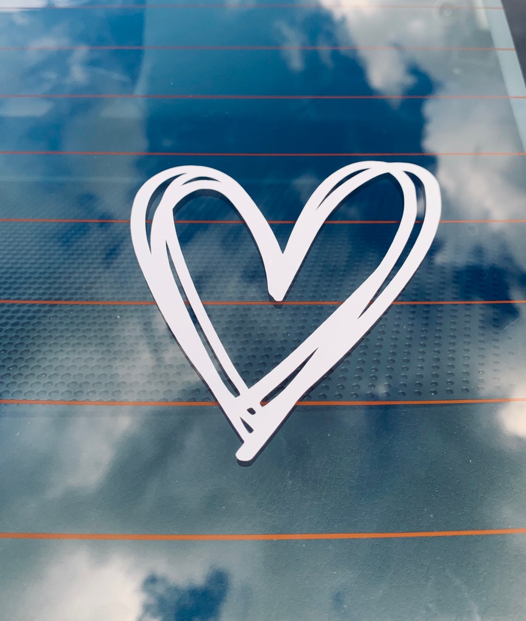 Simple Heart Decal,car Decal, Heart Sticker, Simple Heart Sticker ...