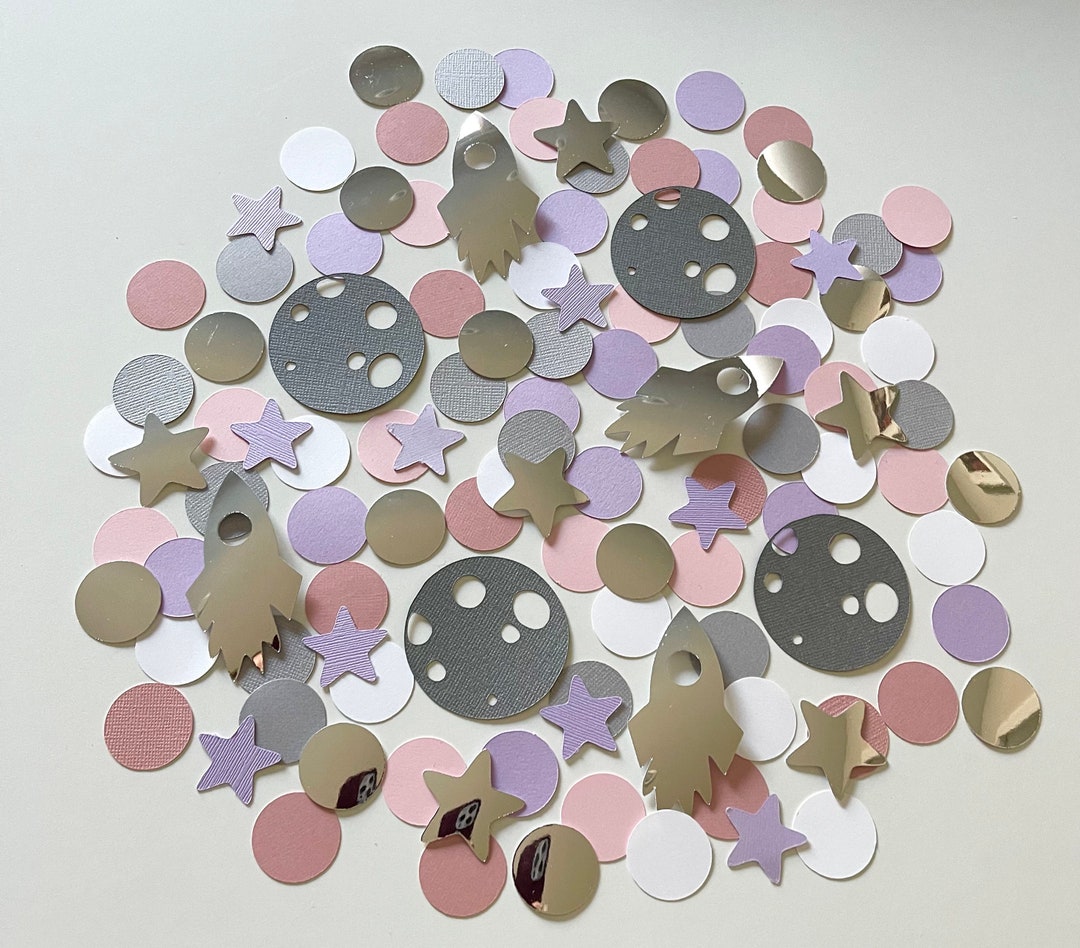 Two the Moon Confetti | Space Confetti | Girl Second Birthday | Two the ...