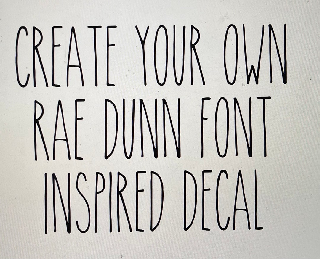 Rae Dunn Font - Custom Rae Dunn - Rae Dunn Farmhouse - Rae Dunn ...