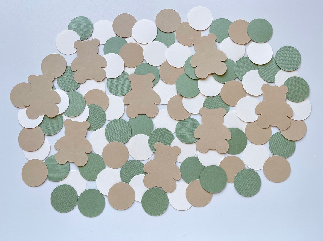 We Can Bearly Wait - Bear Baby Shower Confetti - Bear Themed Party ...