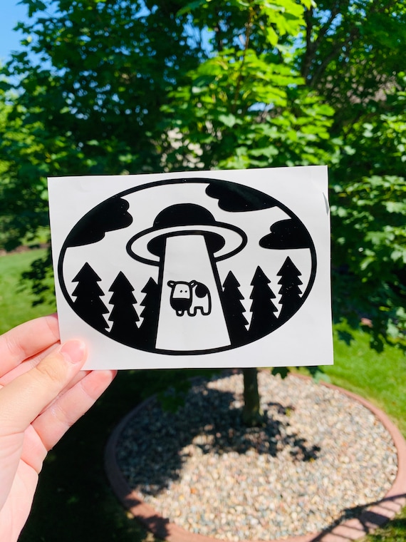 UFO Vinyl Sticker/decal Conspiracy Theories Decal Alien | Etsy