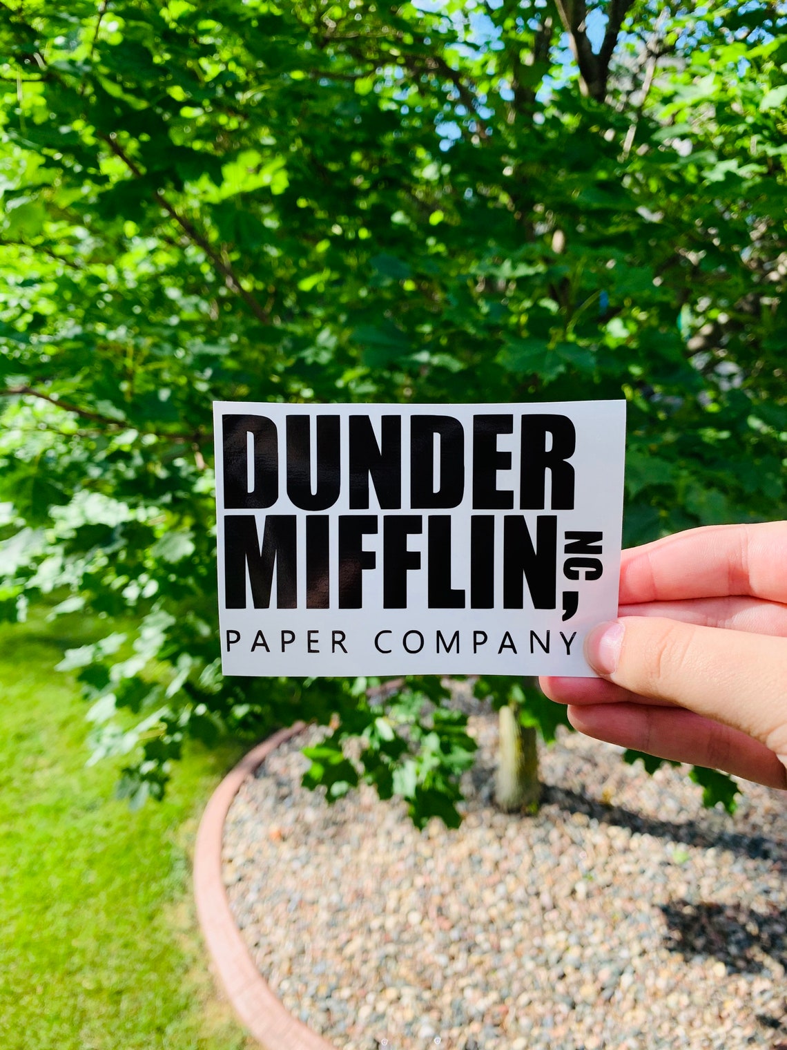 Dunder Mifflin Logo the Office Vinyl Decal/ Sticker Car - Etsy