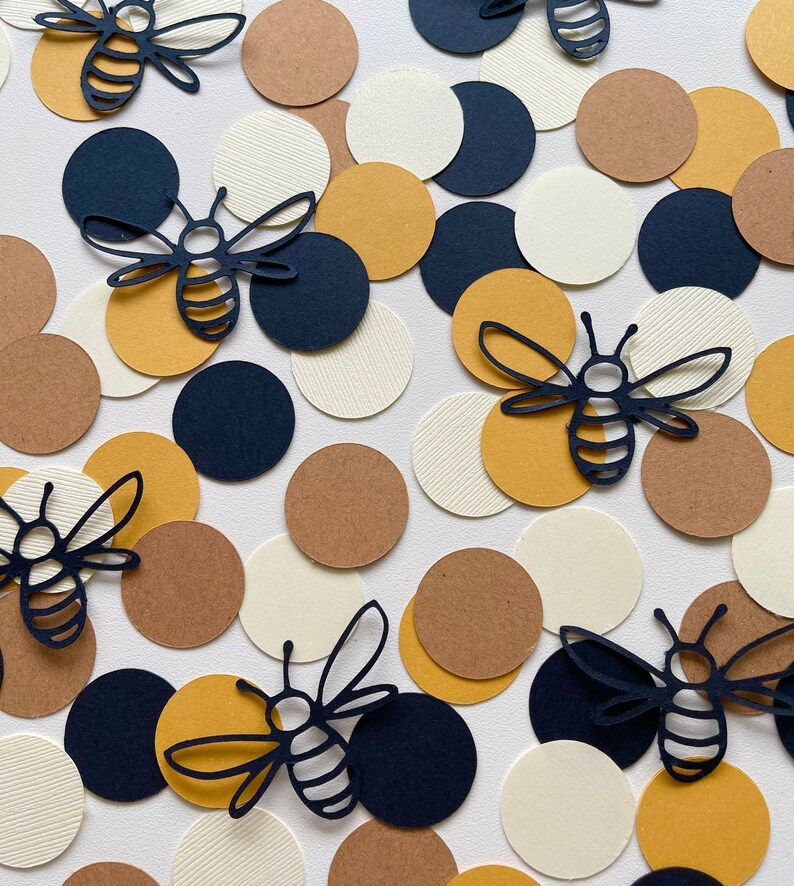 First Bee Day Confetti Bee Confetti Happy Bee Day What Will - Etsy