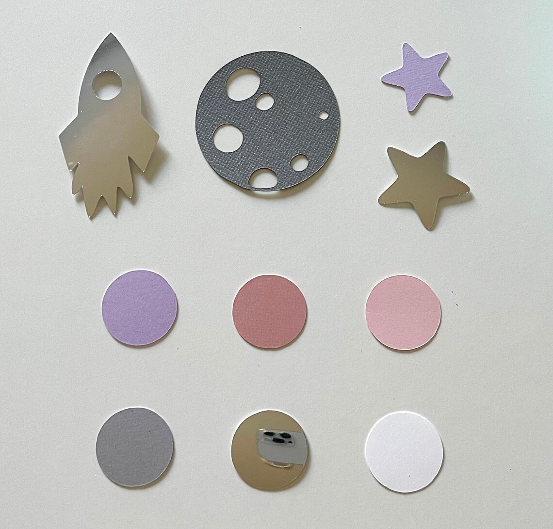 Two the Moon Confetti Space Confetti Girl Second Birthday - Etsy