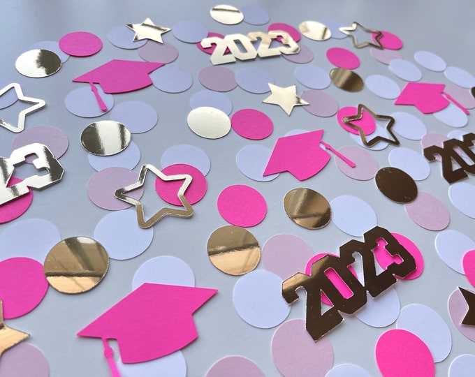 Graduation Confetti - Pink Graduation Confetti - College Graduation ...