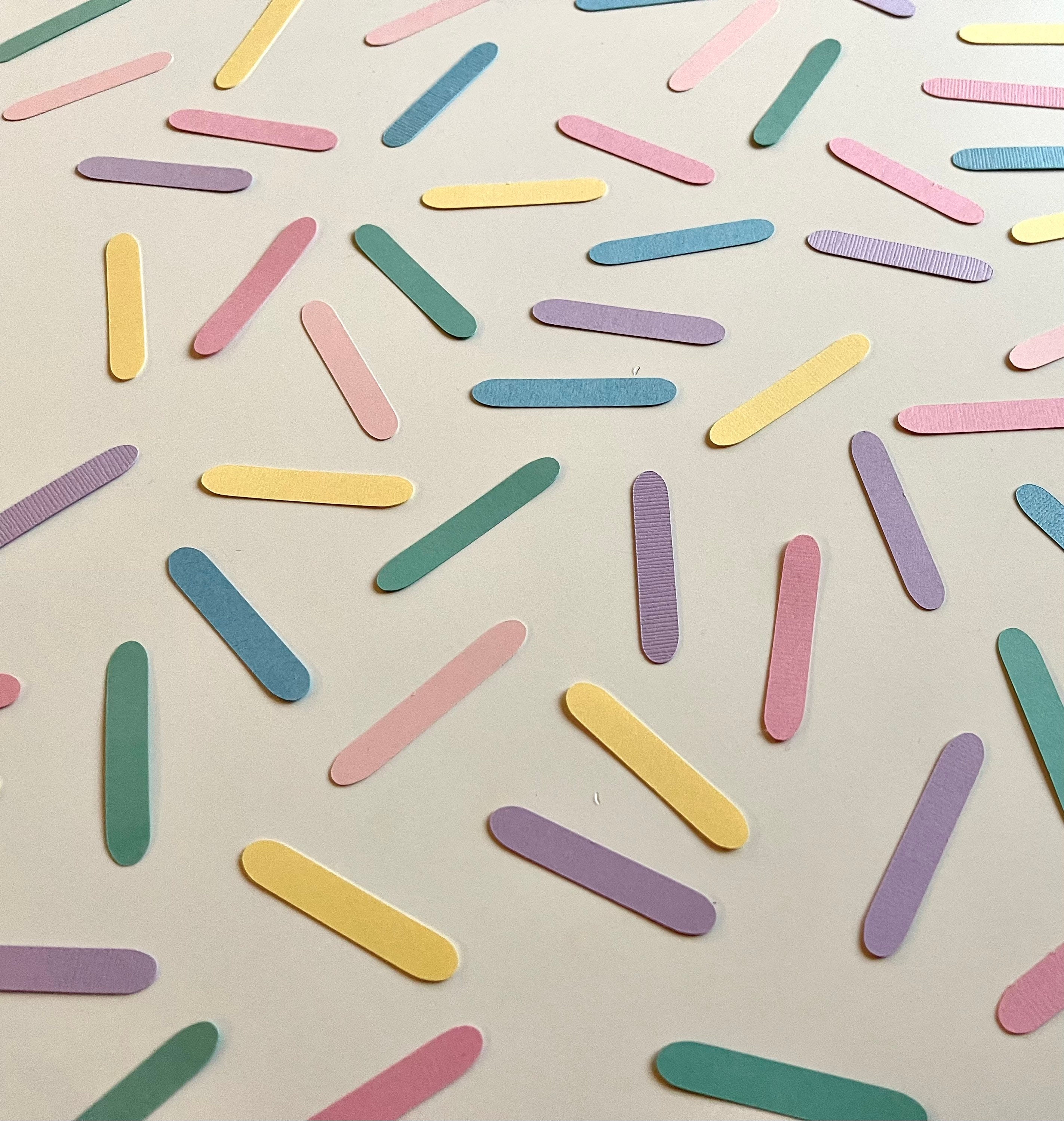 150 Large Pieces Sprinkle Confetti - Sprinkles Decorations - Ice Cream ...