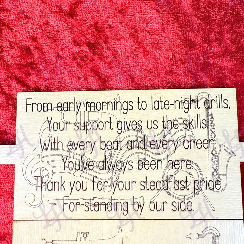 Rose, Marching Band, Laser Cut, Thank You Gift, Coaches, Parents ...
