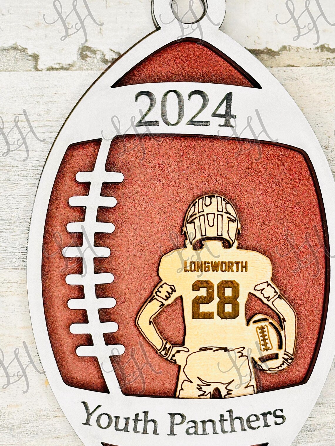 Football, Youth Football Ornament, Laser Cut File, Laser Cut Ornament ...