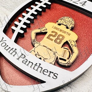 Football, Youth Football Ornament, Laser Cut File, Laser Cut Ornament ...