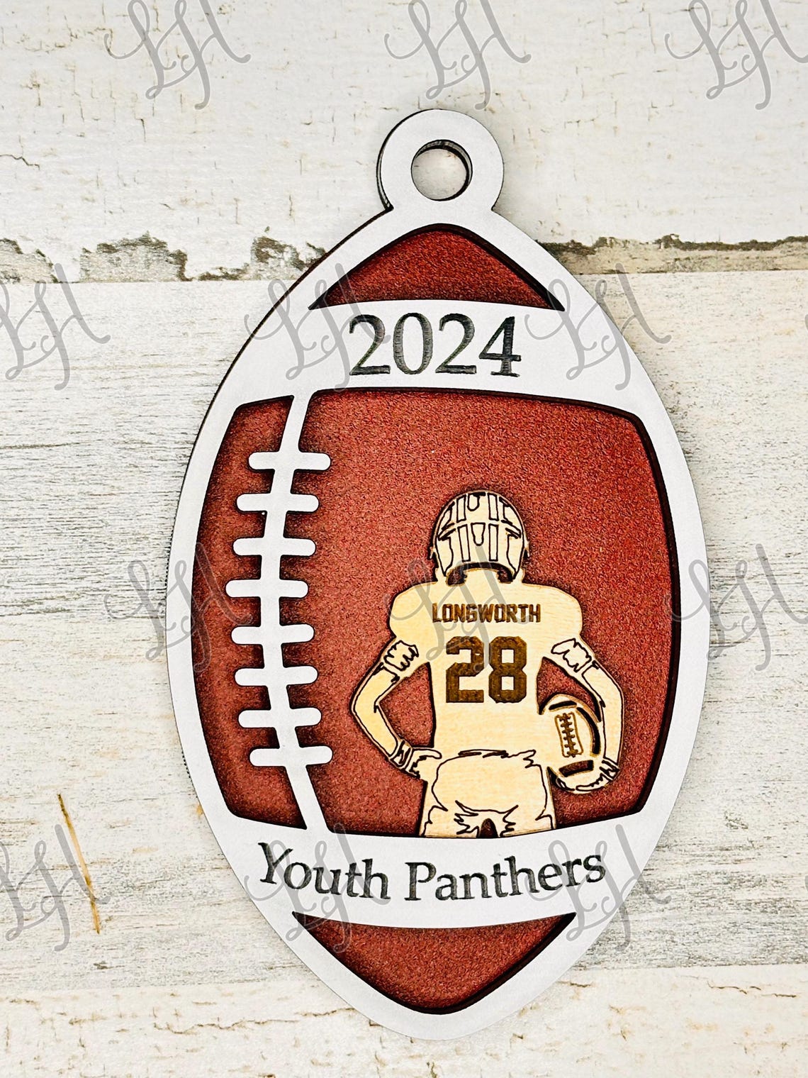 Football, Youth Football Ornament, Laser Cut File, Laser Cut Ornament ...