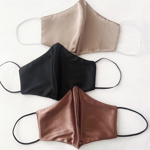 Satin Face Mask - Etsy