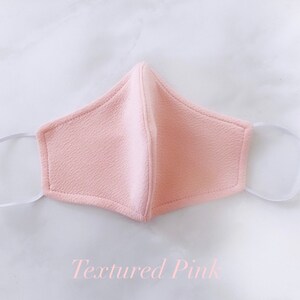 Blush Ivory Pink and Rosey Facemask - Reusable, Washable, Handmade ...