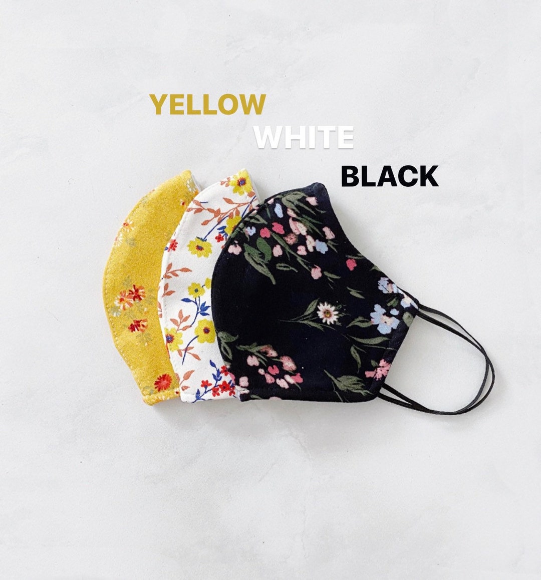 Dainty Ditsy Spring Floral Face Mask - Reusable, Washable, Fashion ...