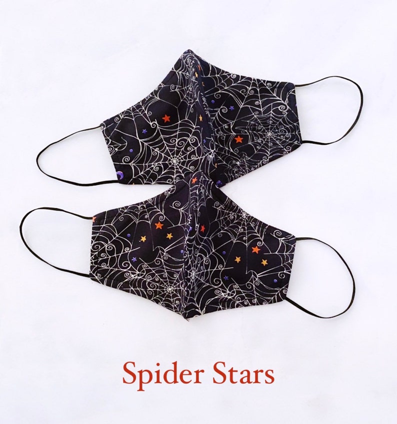 Halloween Bat Pumpkin Spider Skull Face Mask Reusable - Etsy