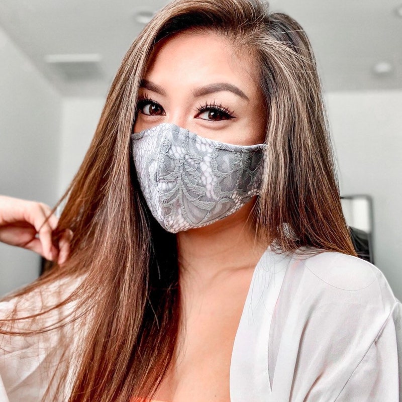 Pink Skull Face Mask - Etsy