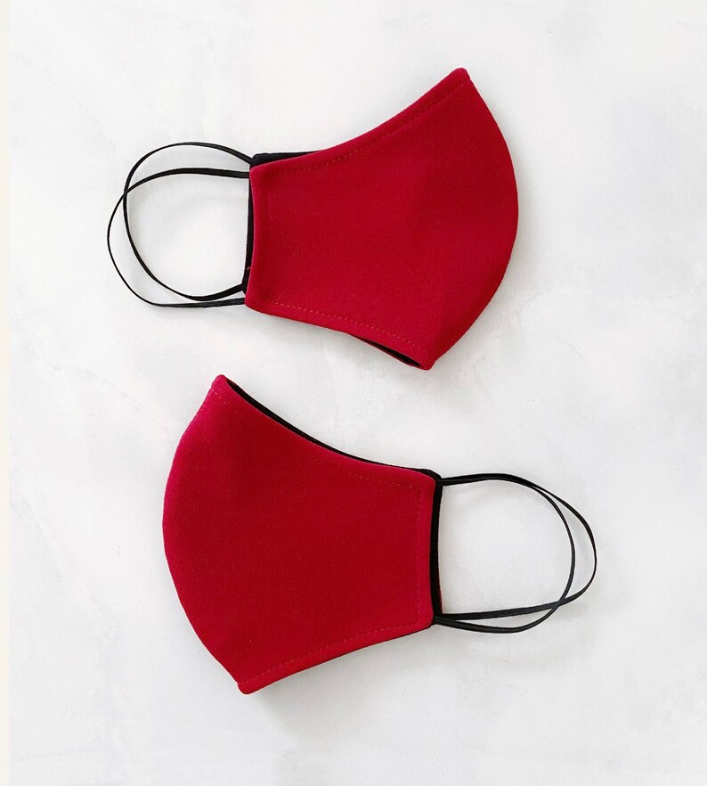 Solid Devils Red Rouge Face Mask Reusable Washable Fashion - Etsy