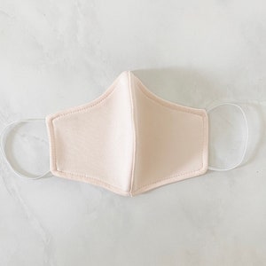Blush Ivory Pink and Rosey Facemask - Reusable, Washable, Handmade ...