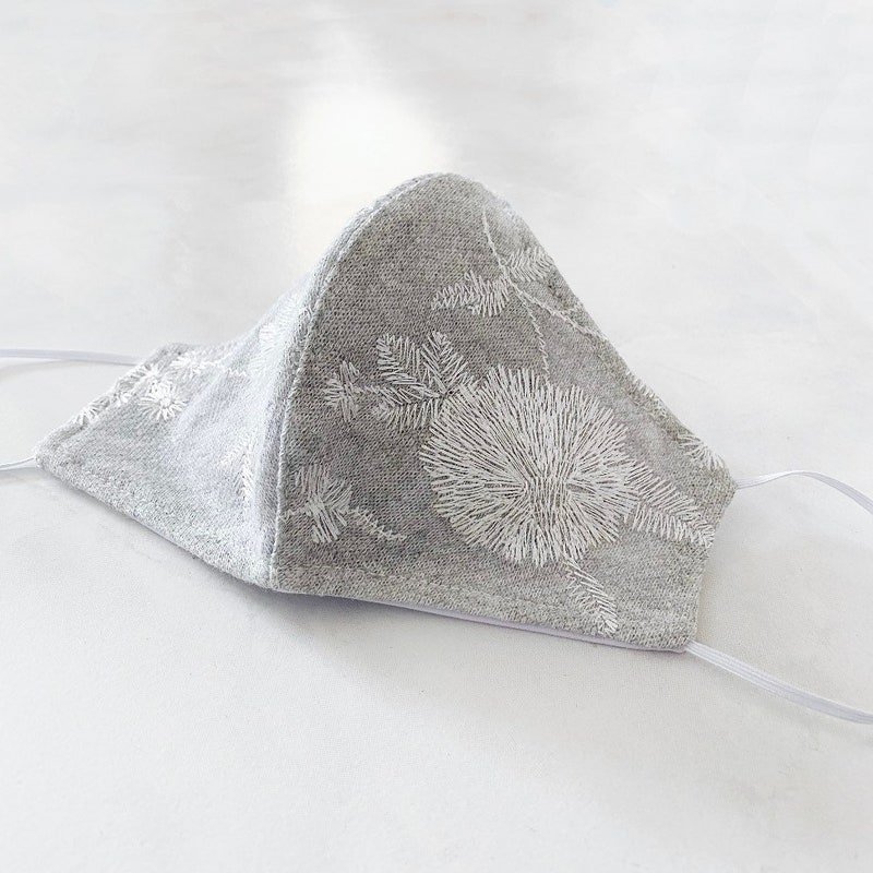 Embroidered Face Mask - Etsy