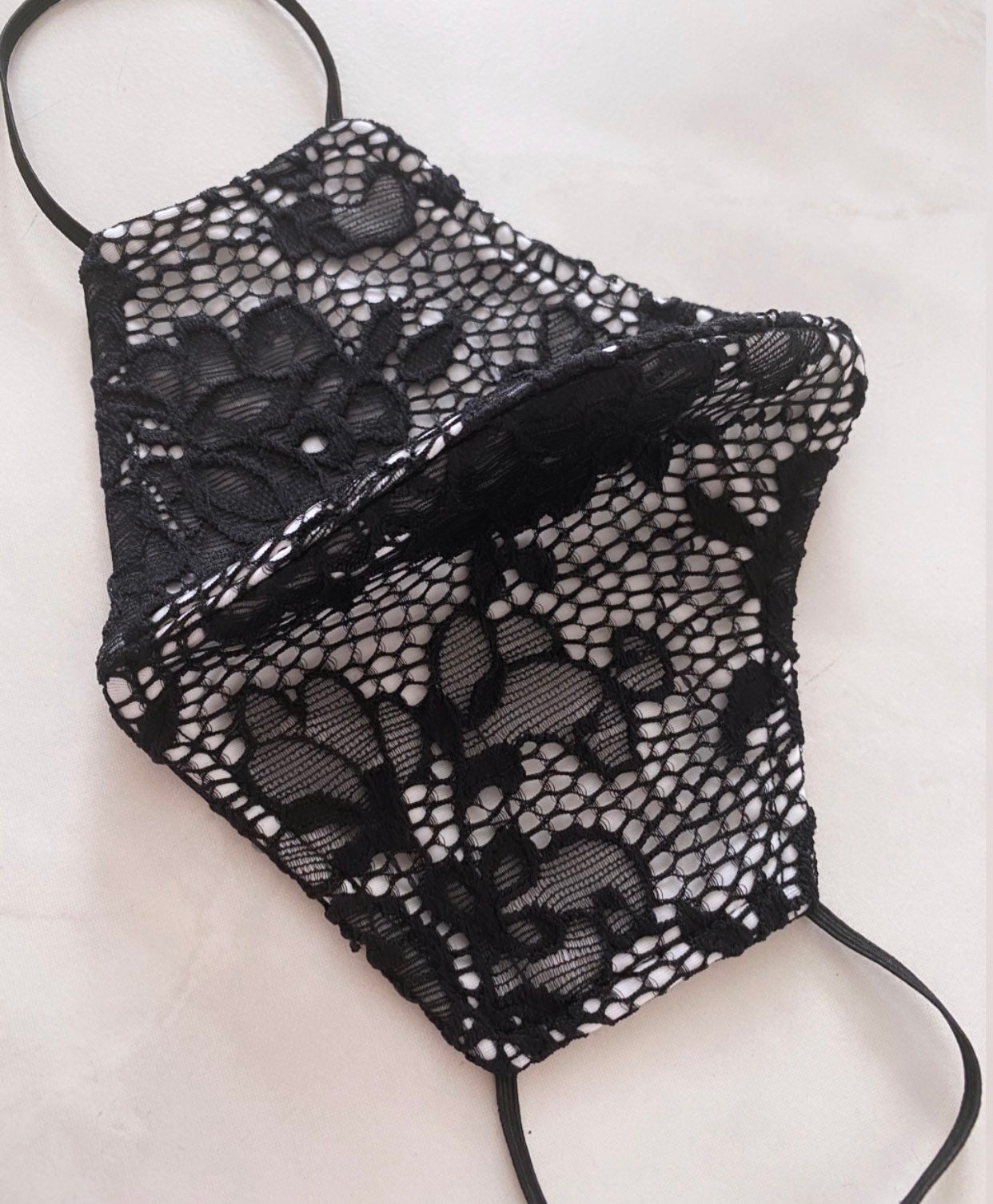 Floral Lace Face Mask Reusable Fashion Contour Fitted Lace | Etsy