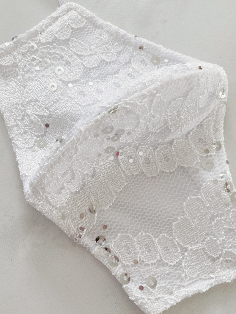 Princess Pink Grey Lavender Cream Sparkling Lace Face Mask - Etsy