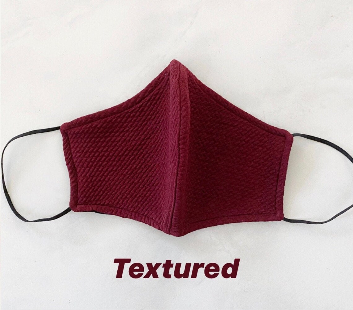 Men and Women Burgundy Face mask Reusable Washable Fashion | Etsy