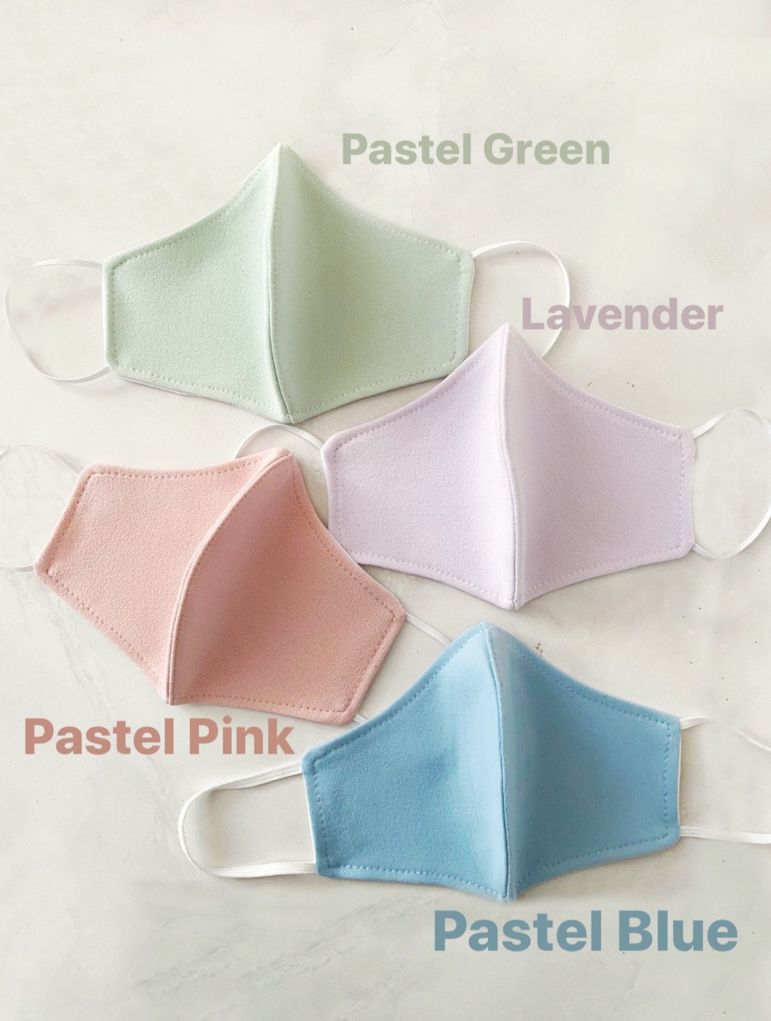 Pastel Pink, Light Blue, Mint Green, Lavender Face Mask And/or ...