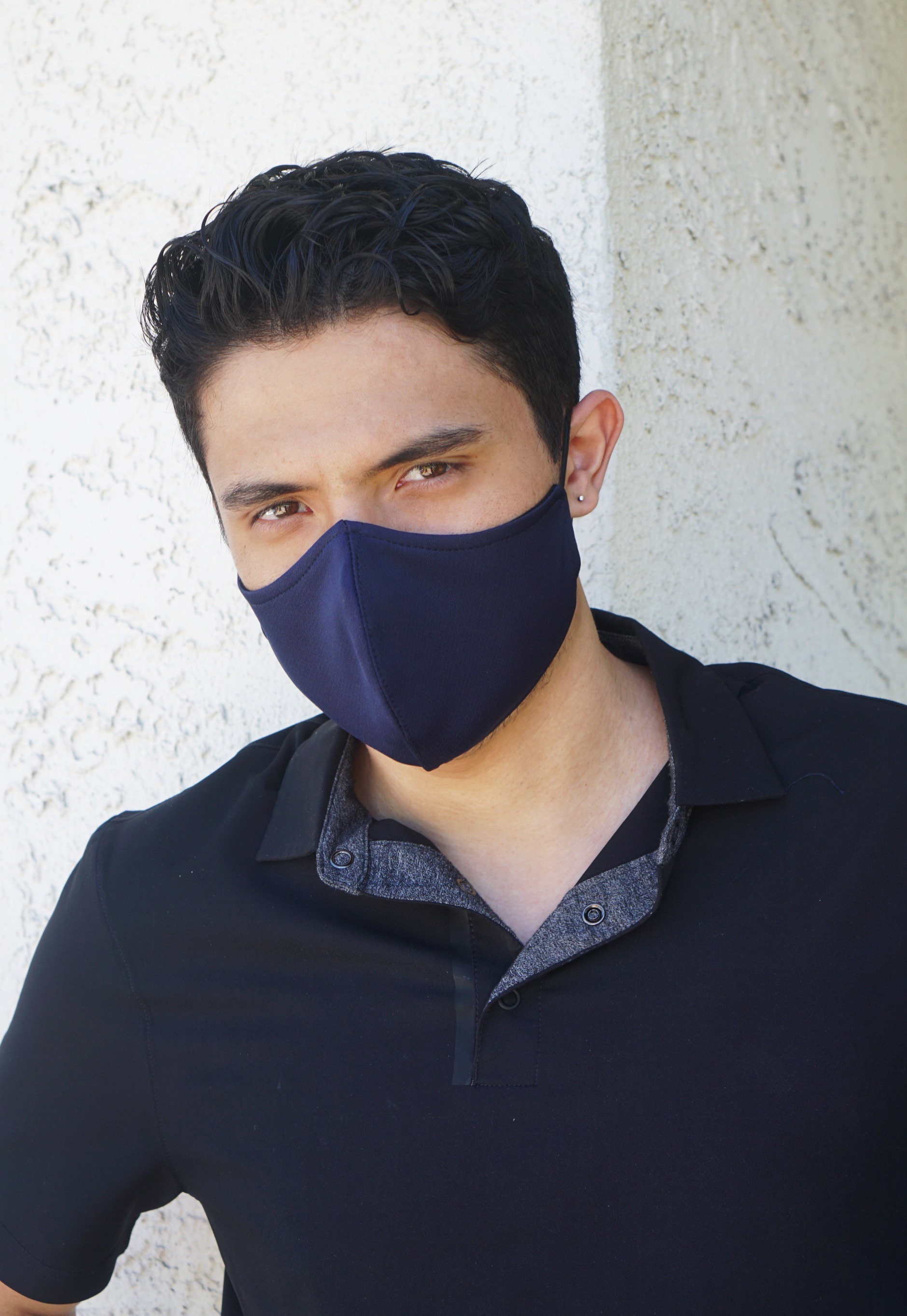 Men and Women Navy Blue Face Mask Reusable Washable - Etsy