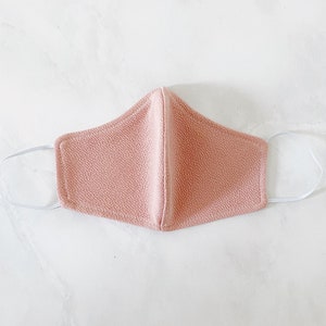 Blush Ivory Pink and Rosey Facemask - Reusable, Washable, Handmade ...