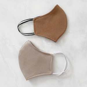 Neutral Cream Beige Face Mask - Reusable, Washable, Handmade Fashion ...