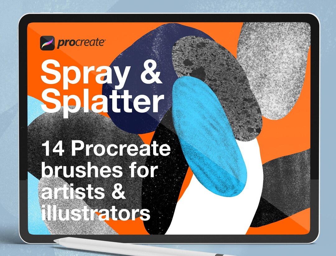 Spray & Splatter Procreate Brush Set, Perfect for Designers ...