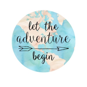 Let the Adventure Begin, Poster, Graphic Design, Word Art, Travel ...