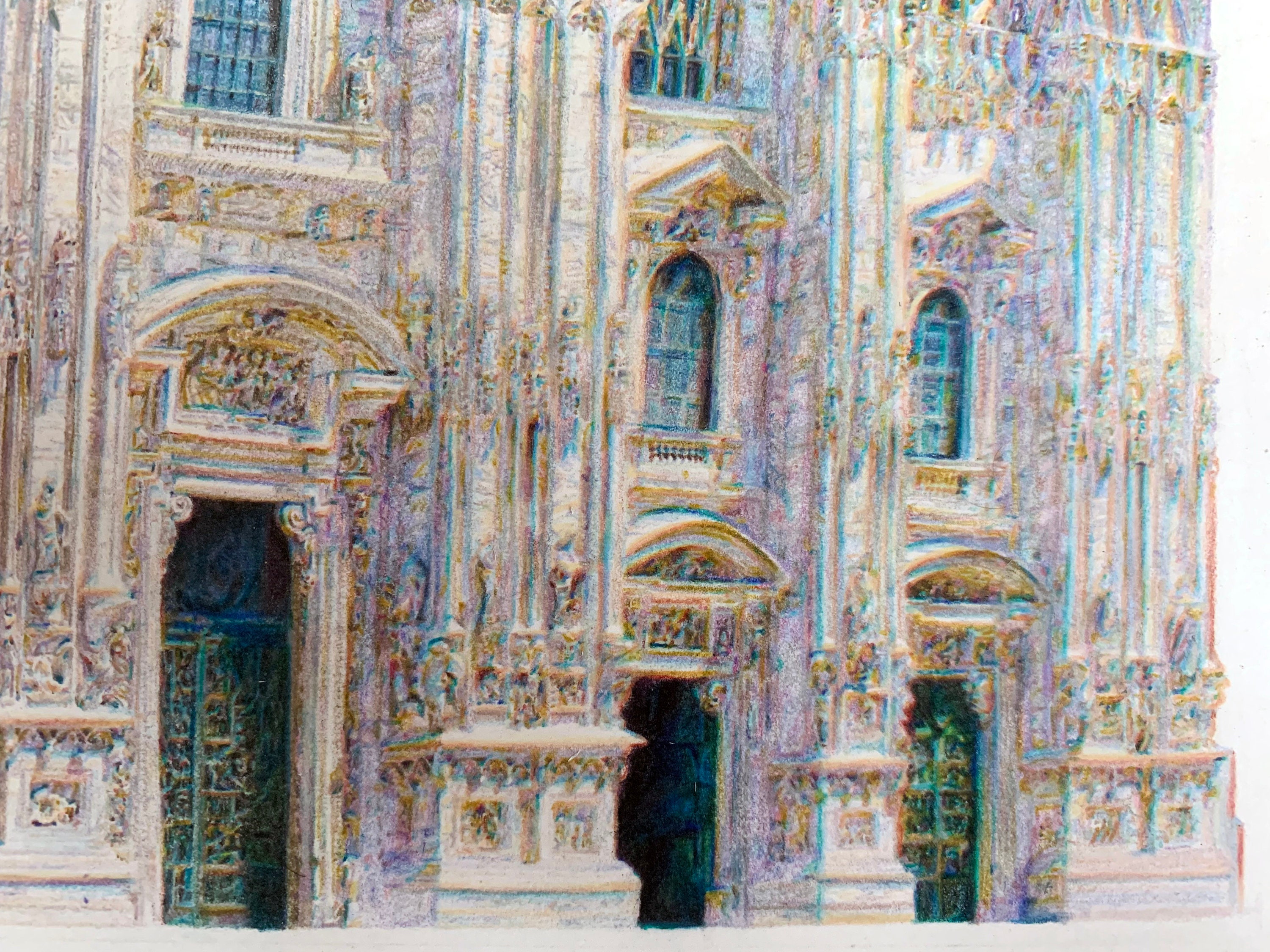 Milan Cathedral Drawing Print - Etsy