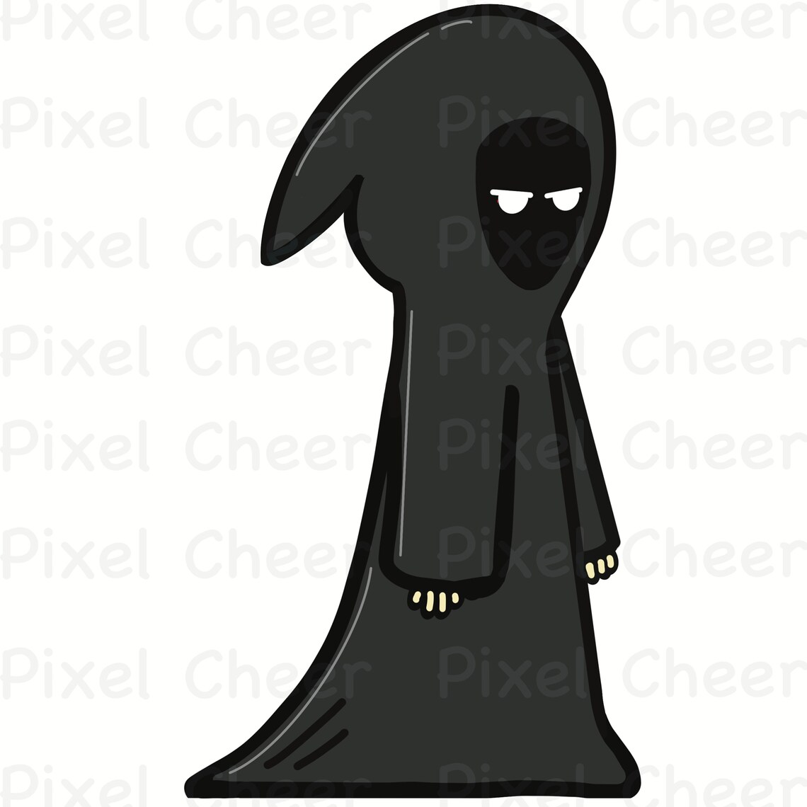 Grim Reaper, PDF, Jpg, PNG, Digital Download, Instant, Sad, Cute, Decal ...