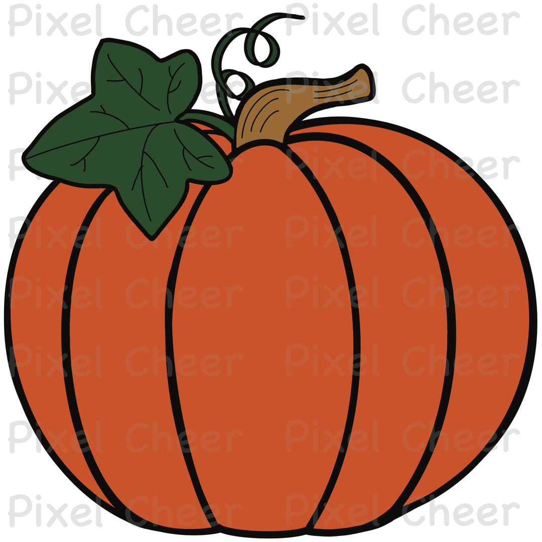 Fall Pumpkin Clipart, Hand Drawn Design (digital Download) - Etsy