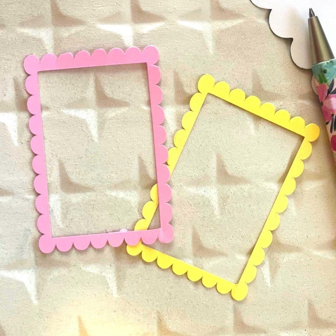 Cardstock Picture Frames / Borders for Scrapbooking Size 3”x2” - Etsy