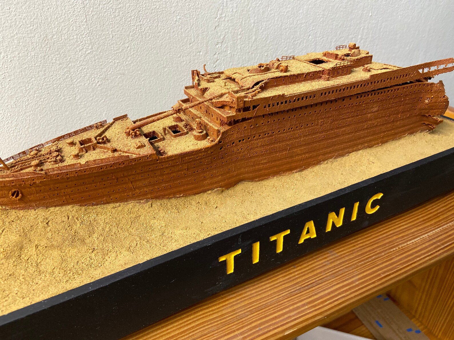 Titanic Scale Model Bow Wreckage Diorama 1/350 Ocean Liner - Etsy