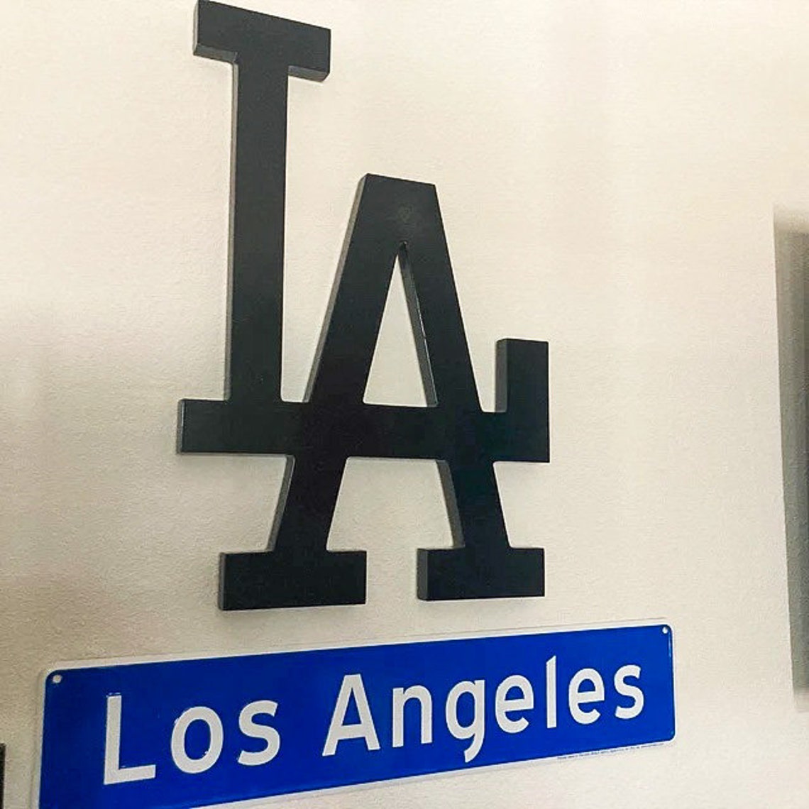 LA Dodgers Logo Wall Decor 20 Tall - Etsy