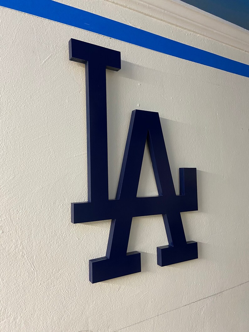 LA Dodgers Logo Wall Decor 20 Tall - Etsy