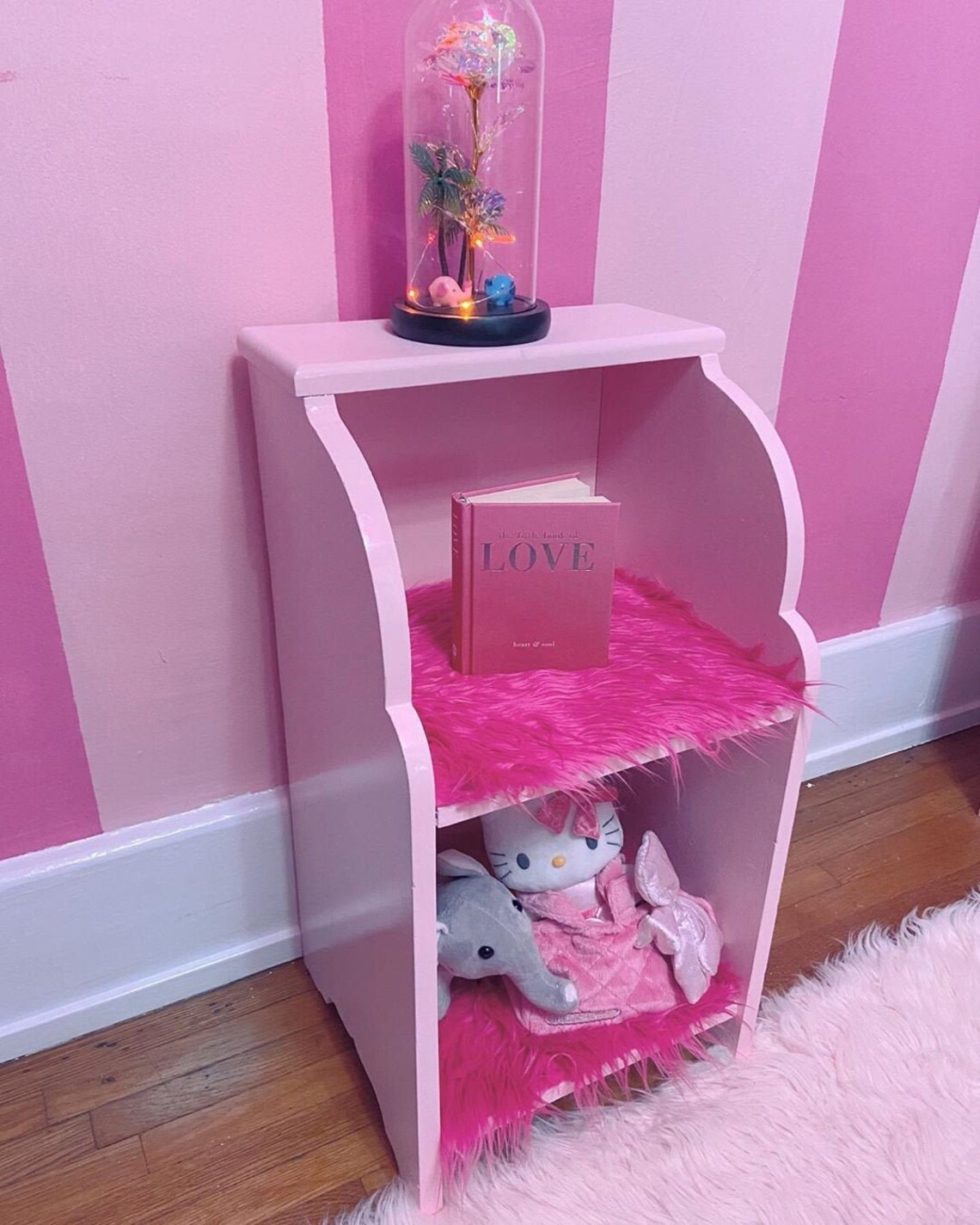Pink Bookcase/pink Furniture/kids Bedroom/pink Bookshelf/kids - Etsy
