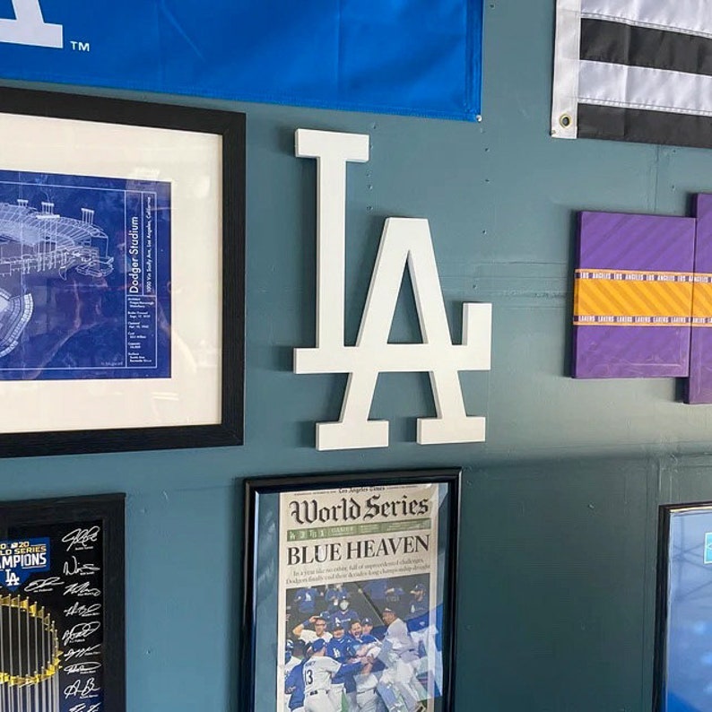 LA Dodgers Logo Wall Decor 20 Tall - Etsy