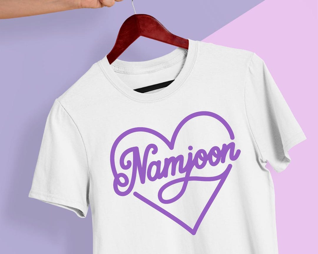 Digital Layered BTS RM Namjoon Heartshape Name Design - Namjoon RM ...