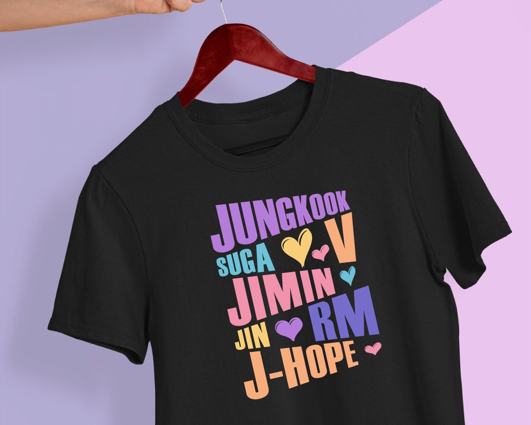 Digital BTS Names Design - Jungkook Jimin Jin J-hope RM Suga V ...