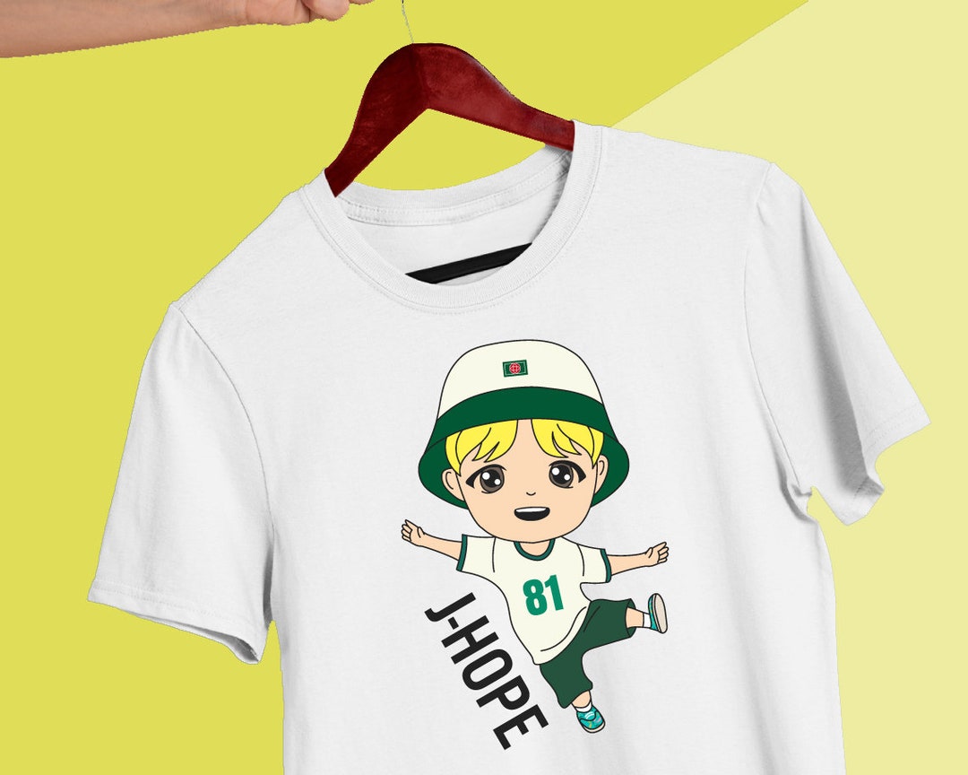 Digital Cartoon J-hope BTS Design Jungkook Jimin Jin J-hope RM Suga V ...